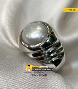 Borsai Pearl Moti Ring Mukta Birthstone - Tajmahal Gems World