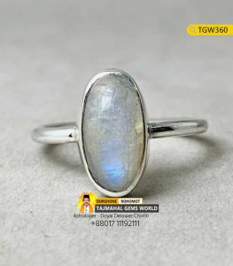 Srilankan Blue Moon Ring Chandra Kanta - Tajmahal Gems World